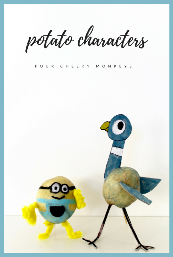 Read, Play, Learn - Potato Book Characters - four cheeky monkeys