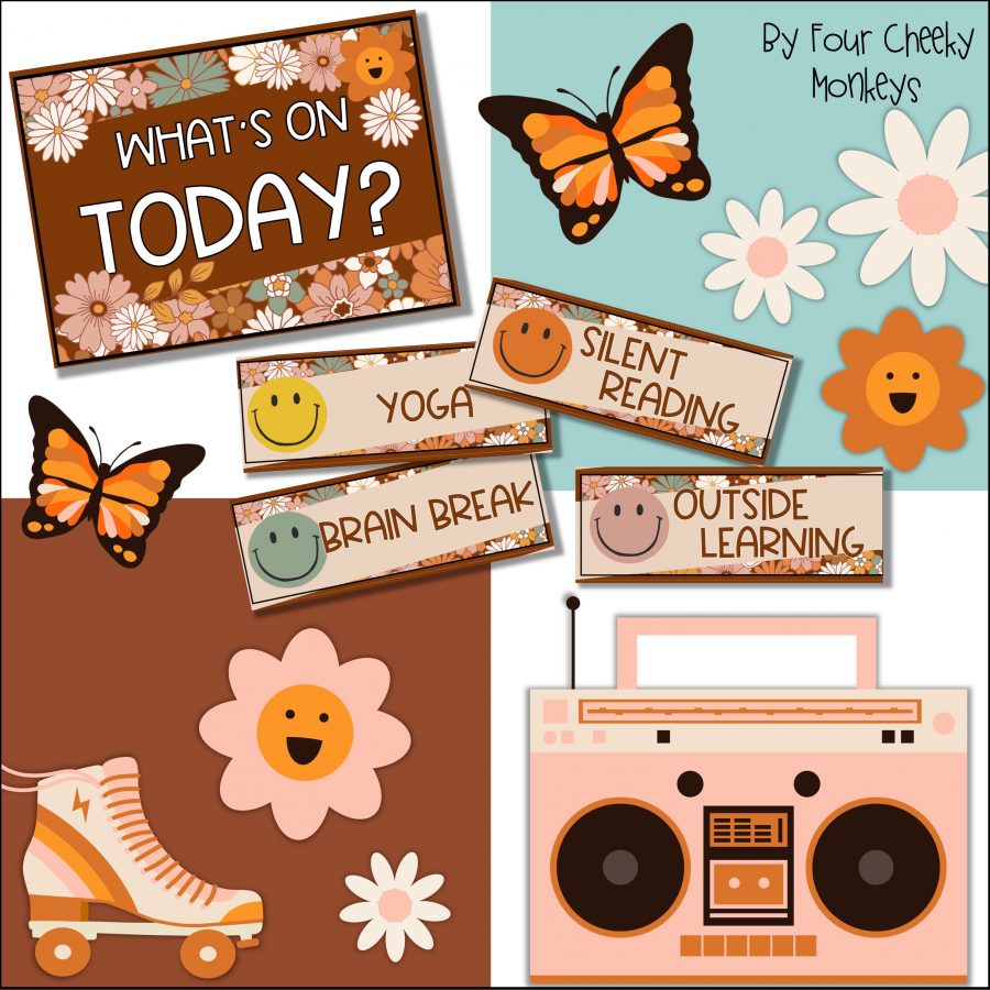 Trending Now In Classroom Decor - all things retro! - four cheeky monkeys